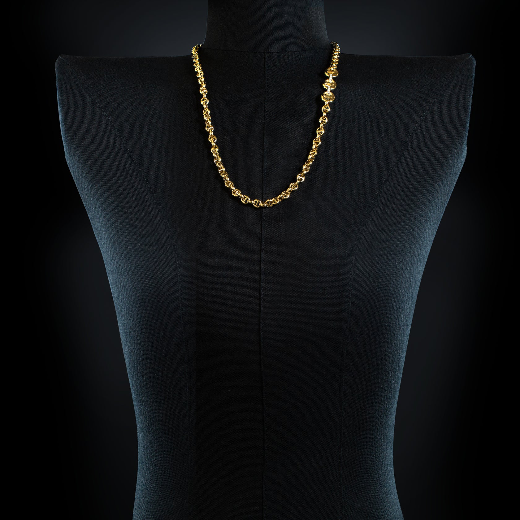 HOORSENBUHS® | 5MM OPEN-LINK™ NECKLACE WITH DIAMOND PENDANT - 26"