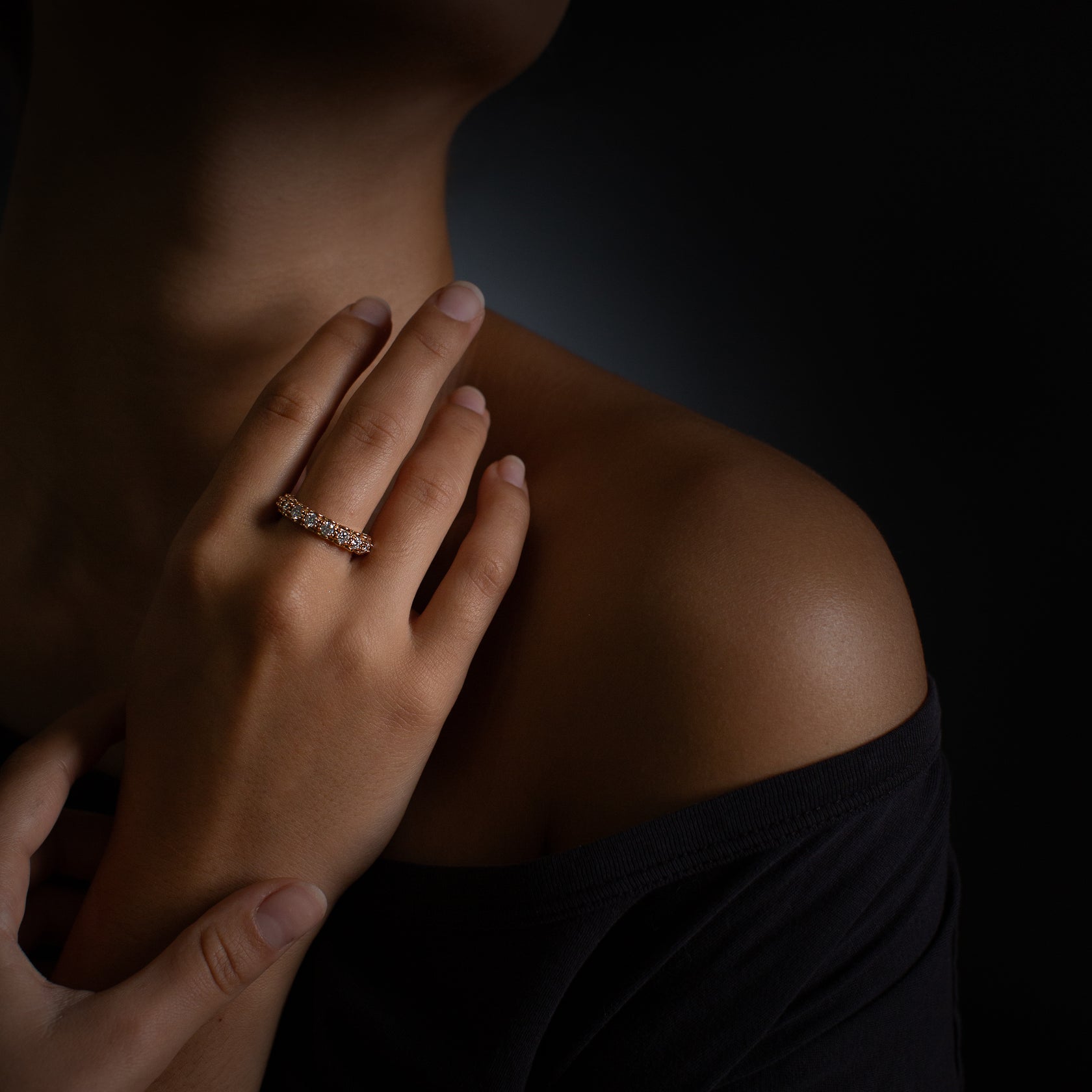 HOORSENBUHS® | 3.5MM INFINITE I RING | PRONG SETTING